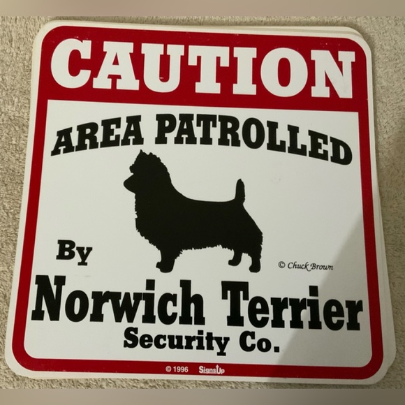 Chuck Brown | Wall Decor | Vintage Caution Area Patrolled By Norwich ...
